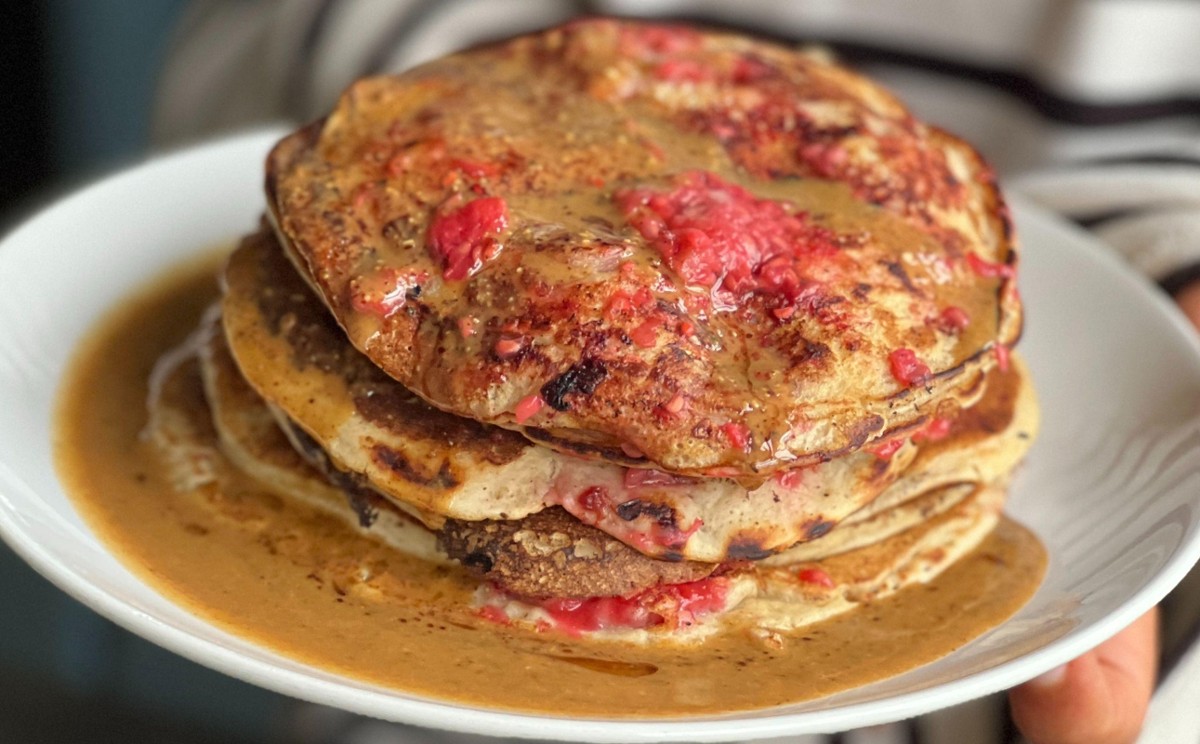 David & Stephen Flynnʼs Raspberry Ripple Pancakes Recipe: Verified by David & Stephen Flynn