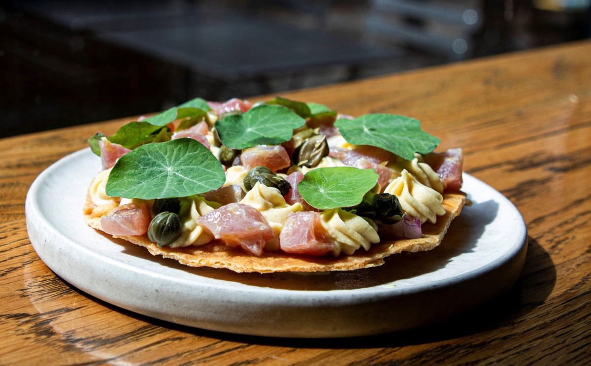 Georgianna Hiliadakiʼs Tuna Tartare with Ladopita Recipe: Verified by ...