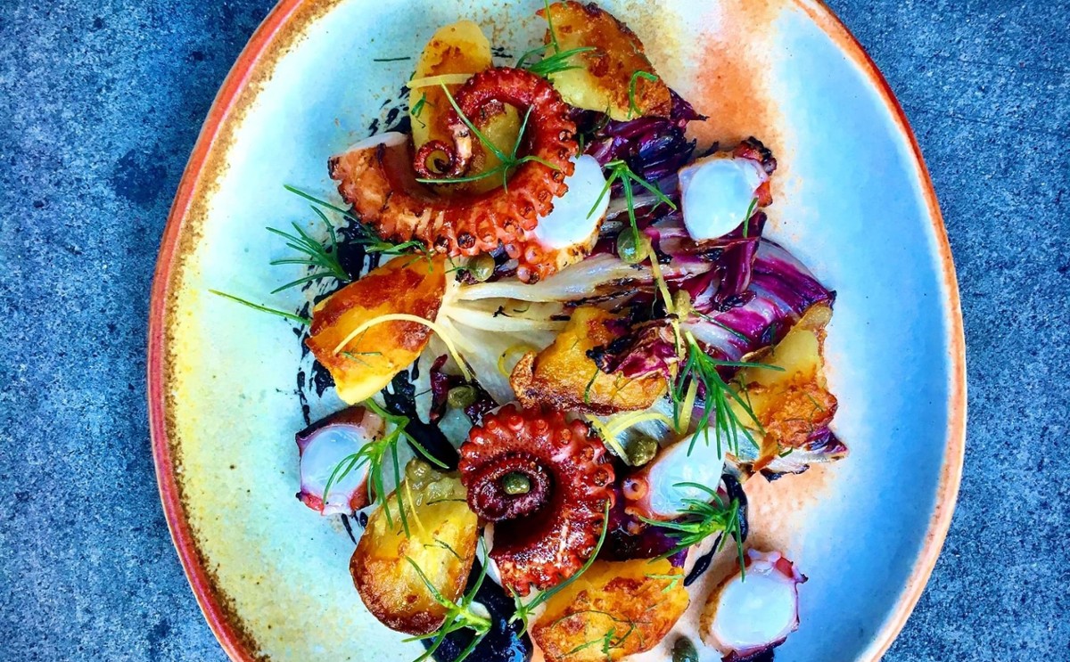 Lennox Hastieʼs Grilled Octopus with Crisp Potatoes and Charred ...