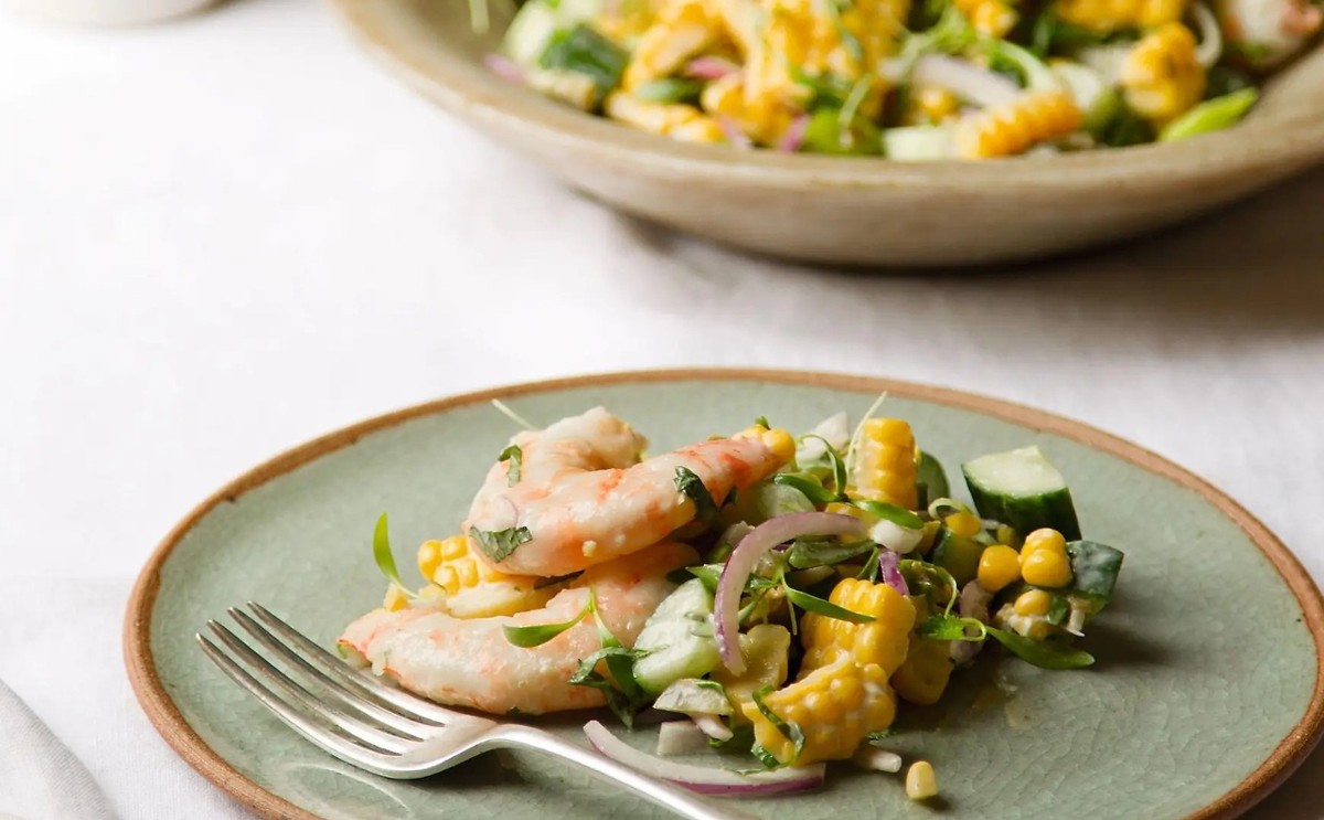 how to cook salad prawns