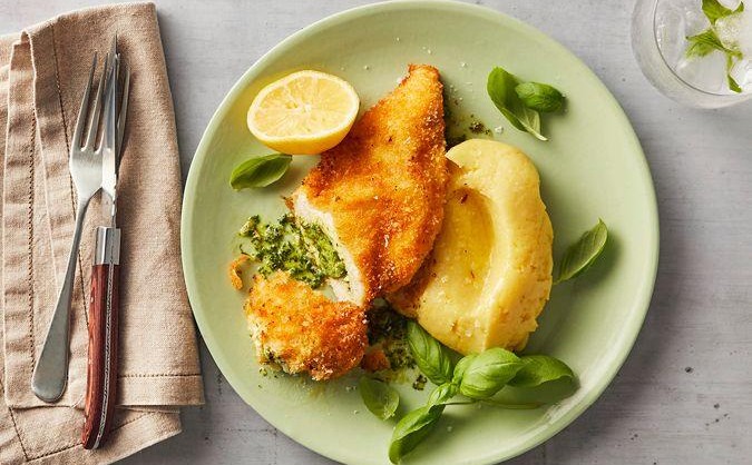 Miguel Maestreʼs Crispy Chicken Schnitzel with Perfect Mash Recipe ...